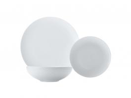 Maxwell & Williams White Basics Diamonds Dinner Set 12pcee